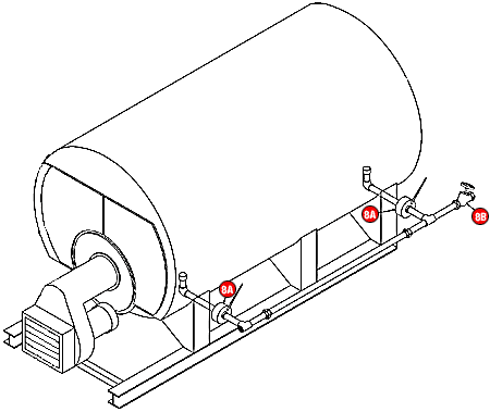 Boiler is of the two-pass, scotch type, built and stamped in accordance ...